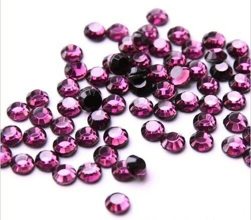 STRASS TERMOADESIVI 100pz hotfix SS30 6mm Viola Amethyst ametista – giorgettistrass.com
