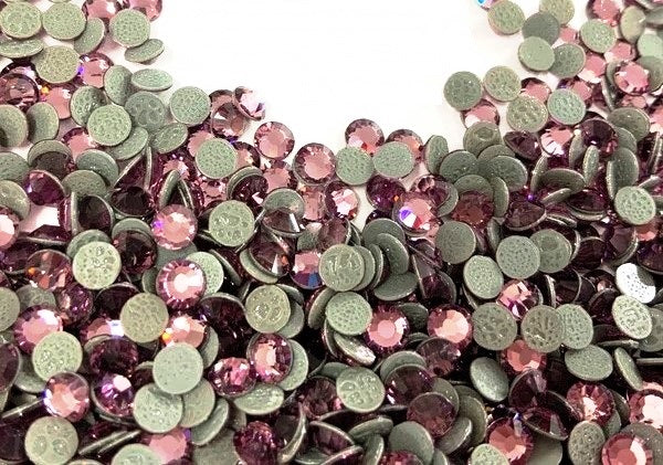 STRASS Termoadesivi PRECIOSA 144pz Light Amethyst viola ametista chiar – GIORGETTI STRASS