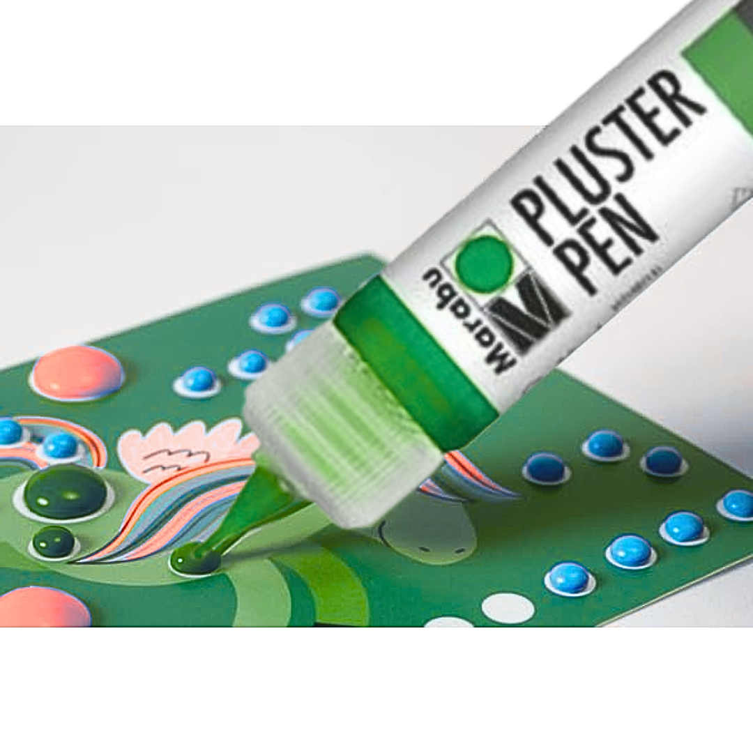 Marabu Pluster Pen 25 ml – Colore effetto rilievo vellutato per tessuti ...