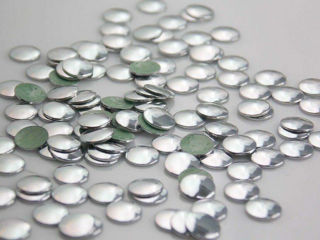 Flat Round STUD 5mm 150pcs Silver Hotfix round shoes links studs ...