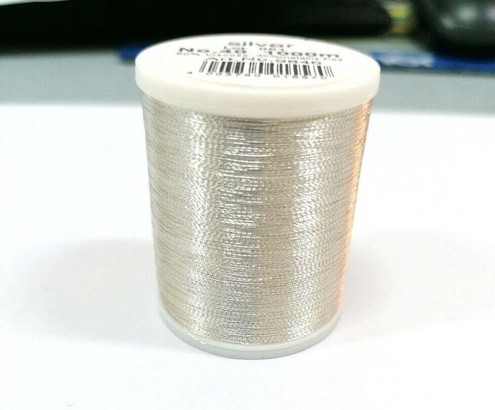 Silver Metallic THREAD 1000mt Madeira Metallic embroidery thread ...