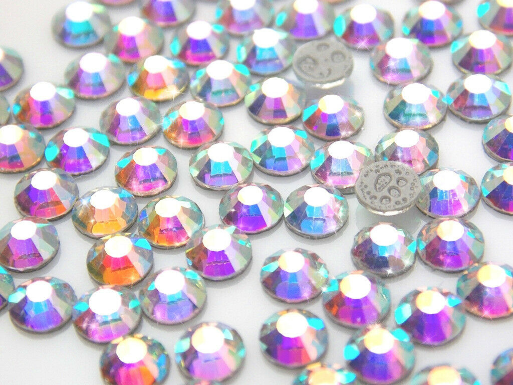 STRASS Termoadesivi PRECIOSA VIVA 12 SS16 4mm 144pz Crystal Aurora Bor ...